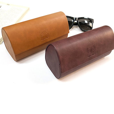 Custom Big Size Retro Leather Hard Sunglasses Case Protector Holder Box supplier
