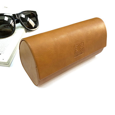 Custom Big Size Retro Leather Hard Sunglasses Case Protector Holder Box supplier