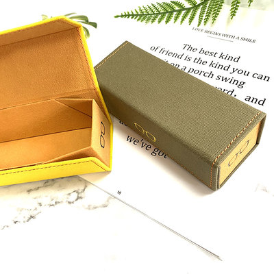 Factory New Design Eco-Friendly Top Quality Handmade Canvas Folding Sunglasses Case supplier