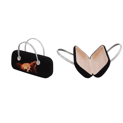 New Design Shell Hard Handle Sunglasses Case PU Metal Eyeglass Case supplier