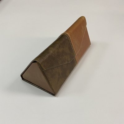 New Design eyeglasses case PU splicing foldable sunglasses case supplier