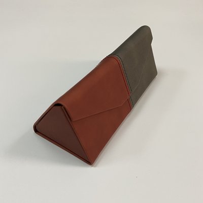 New Design eyeglasses case PU splicing foldable sunglasses case supplier