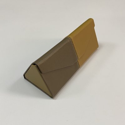 New Design eyeglasses case PU splicing foldable sunglasses case supplier