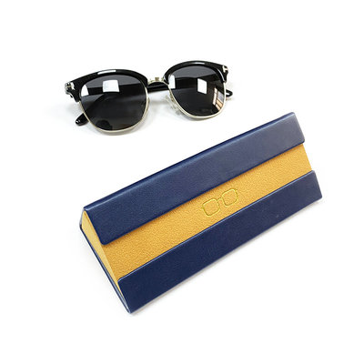 Custom Gold Stamping Folding Sunglasses case portable glasses bag supplier