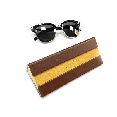 Custom Gold Stamping Folding Sunglasses case portable glasses bag supplier