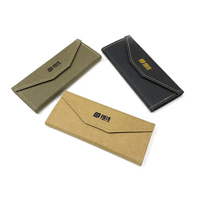 Hard paper kraft brown paper eyeglasses sunglasses spectacle gift packing case supplier
