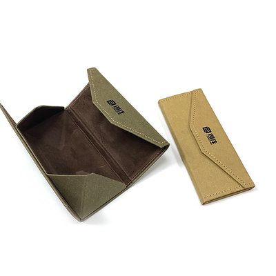 Hard paper kraft brown paper eyeglasses sunglasses spectacle gift packing case supplier