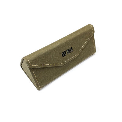 Hard paper kraft brown paper eyeglasses sunglasses spectacle gift packing case supplier