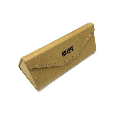 Hard paper kraft brown paper eyeglasses sunglasses spectacle gift packing case supplier