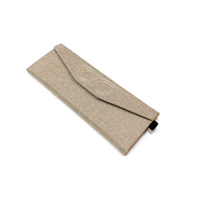 Customized printed manufacturer soft linen reading eyeglasses case supplier
