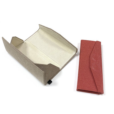 Customized printed manufacturer soft linen reading eyeglasses case supplier