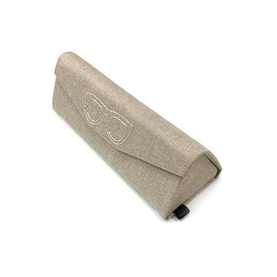 Customized printed manufacturer soft linen reading eyeglasses case supplier