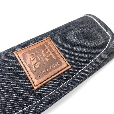 Custom Denim Fabric Surface handmade Flip Cover Hard Glasses Case supplier