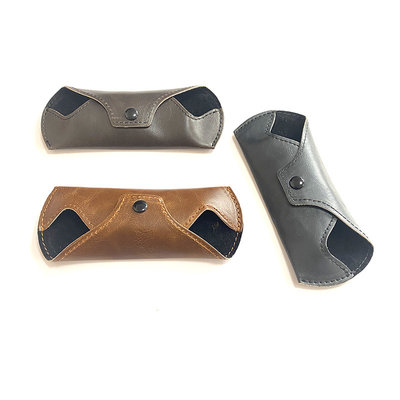 Retro PU optical glassese handmade eyeglasses Optical Case Carrying Eyewear bag Luxury PU Case supplier