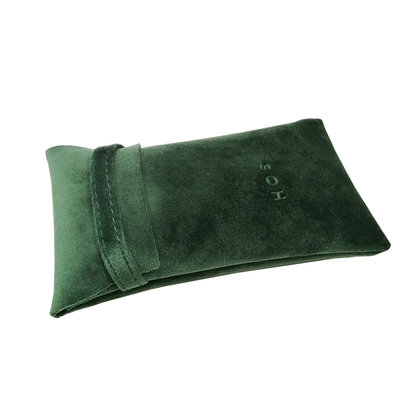 Custom luxury high quality velvet contact lens pouch Jewelry bag supplier