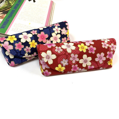 Small floral canvas glasses bag, custom sunglasses box supplier