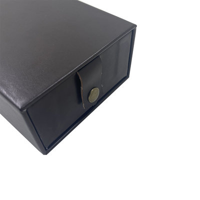 Hard cardboard Custom PU box , PU drawer eyeglasses box supplier