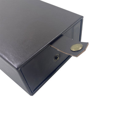 Hard cardboard Custom PU box , PU drawer eyeglasses box supplier