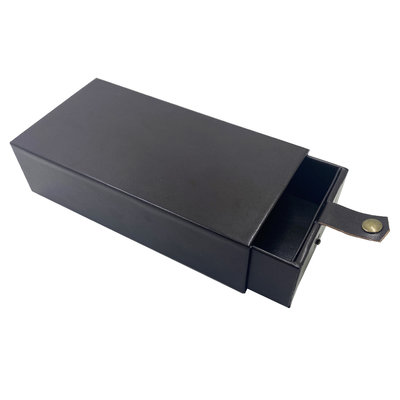 Hard cardboard Custom PU box , PU drawer eyeglasses box supplier
