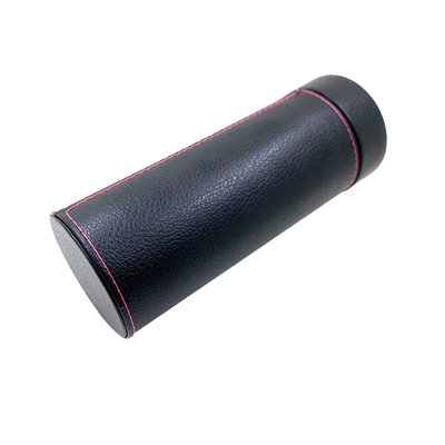 PU cylinder custom glasses case new advanced handmade glasses box supplier