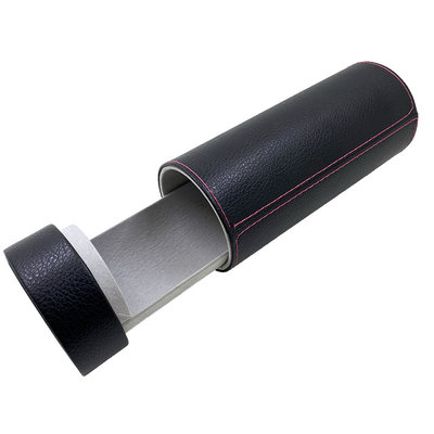PU cylinder custom glasses case new advanced handmade glasses box supplier