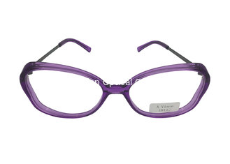 China Special shape acetate optical frame, new design, purple color, hot in style supplier