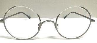 China Half Rim eyeglasses Round spectacle frames nickle-free plating metal frame light weight supplier