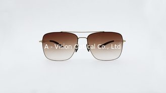 China Metal Men's Sunglass Special Temple Design double bridge UV 400 New Glass Hotsell 2019 supplier