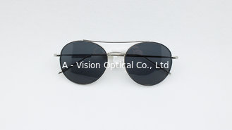 China Men's Retro Vintage Style Double bridge Metal Sunglasses UV 400 Protection supplier