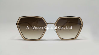 China Fashion Designer Women Sunglasses Oversized Flat Top Square Frame UV 400 supplier