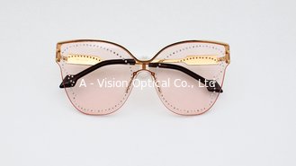 China Oversized Party Star Eyewear rhinestone decoration One Piece Sunglasses Outdoor 100% UV protection Glasses for Women supplier