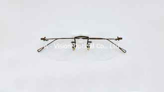China Rimless reading glasses metal b-titanium optical frame for women men super light supplier