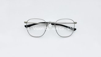 China Oversized big Square Unisex eyeglasses daily metal optical frames school business casual supplier