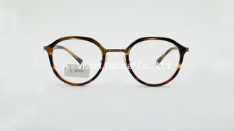 China Round Optical Eyewear Non-prescription Eyeglasses Frame Vintage Eyeglasses Clear Lens for Women and Men supplier