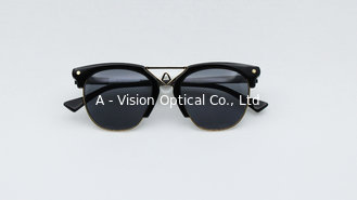 China Unisex Mens Womens Sunglasses High quality acetate frame Special bridge designs UV 100% protection Cool Fashion Eyeglass supplier