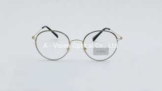 China Vintage round eyeglasses frame Unisex eyewear untralight metal glasses for Men Women New designer supplier