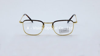 China Unisex Square Retro style Metal Frame non-prescription Clear Lens Glass Vintage Glasses supplier