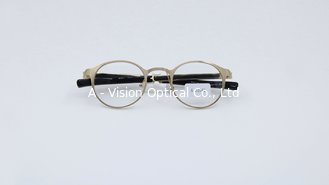 China Read Optics round Glasses for Women and Men Spectacle frame in Retro Audrey Hepburn Style matte silver supplier