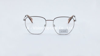 China American Optical Eyewear 52mm Silver Frame durable metal eyegalss frame clear lens for Women girls supplier