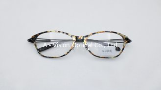China Vintage cateye optical frame pure titanium high end glasses olorful paper transfer reading glasses for Women Eyewear supplier