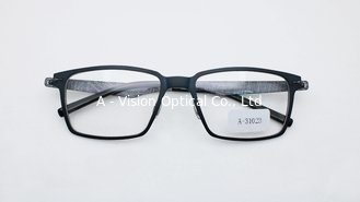 China Unisex square classic eye glasses for reading anti blue non- prescription clear lens super light titanium eyegalss supplier