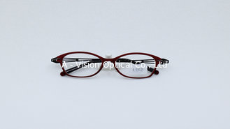 China Fashion retro cateyes eyeglasses red party show frame titanium collection for Ladies with clear lens supplier