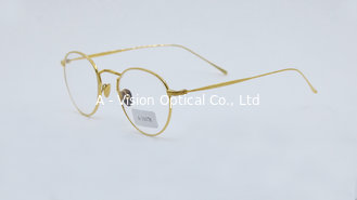 China Fashion accessories eyewear for Women Men super light weight titanium glasses frames carved pattern supplier
