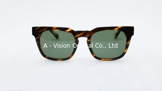 China Wafarer Vintage Polarised Mens Womens Sunglasses for Driving UV 400 Protection Sun Glasses Acetate Frame supplier
