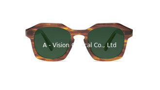 China Vintage Polygonal Sunglasses for Women Men Polarized sun Lens 400 UV protection Durable Outdoor Eyeglasses supplier