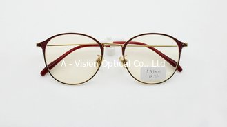 China Classic Round Glasses Vintage Circle Metal Eyeglasses Frames 100% Anti-Blue Light Lens Browline New 2019  Eyewear Frame supplier