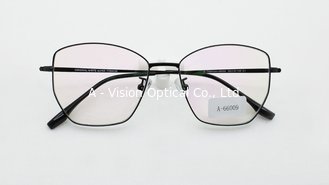 China Street Fashion Metal Frame Men Women Clear Lens Glasses Mirrored Flat Lenses Eyeglasses Anti Blue Eye Protection Frame supplier