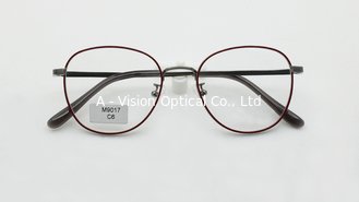 China Retro Unisex Round Optical Full-flex Memory Titanium Optical Eyeglasses full Rim Frame in two-tones for men women supplier