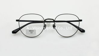 China Pure Titanium Vintage Round full rim Optical Glasses Frames with Clear Lens Daily Reading Business School Eyeglasses supplier