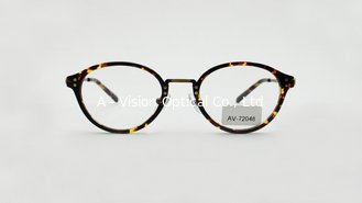 China Vintage Round Clear Glasses Non-Prescription Eyeglasses Frames for Women Men Handmade Unisex Dark Tortoise Acetate Frame supplier